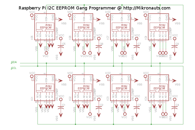 Making A Raspberry Pi Based I2c Eeprom Gang Programmer